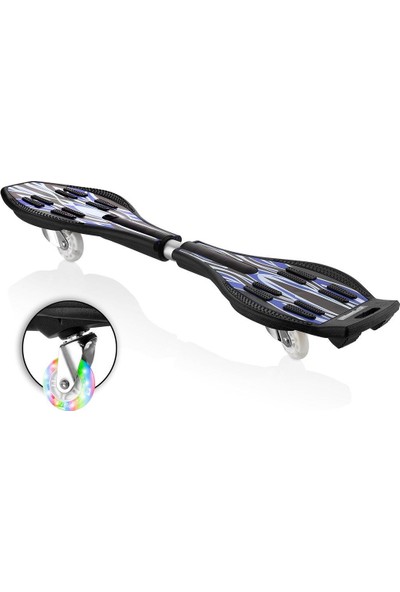 Mavi Beyaz Çizgili 2 Teker Kaykay - Işıklı Kaykay - Waveboard Mavi Beyaz Çizgili 2 Teker Kaykay - Işıklı Kaykay - Waveboard