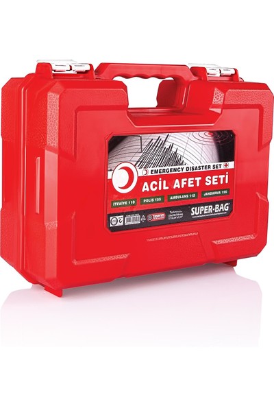 Acil Ilk Yardım Seti - Afet Seti - Ecza Dolabı - Ilk Yardım Çantası - Doğal Afet Acil Ilk Yardım Seti - Afet Seti - Ecza Dolabı - Ilk Yardım Çantası - Doğal Afet