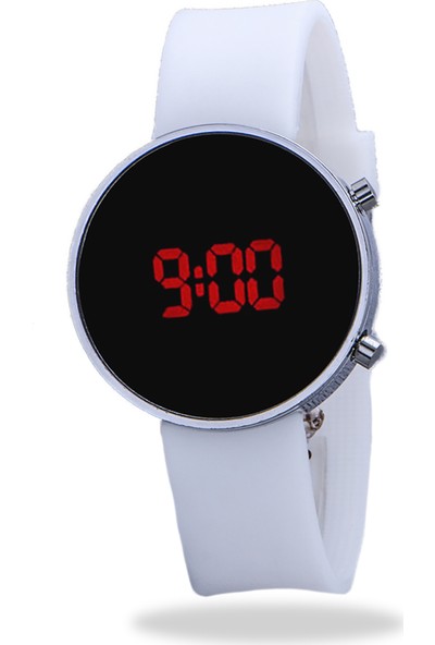 Spectrum Gümüş Renk Kasa Dijital LED Ekran Silikon Kordon Bayan Unisex Kol Saati ST-303660 Spectrum Gümüş Renk Kasa Dijital LED Ekran Silikon Kordon Bayan Unisex Kol Saati ST-303660