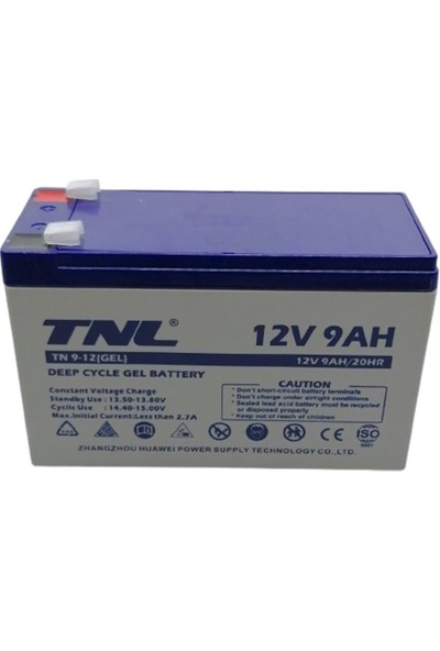 Tnl 12V 9AH Jel Tip AKÜ 2020/08.AY Üretim Tarihi 1 Adet