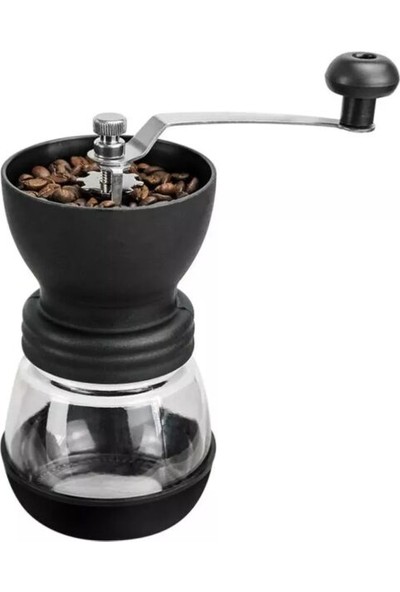 Grossberg Coffee Cam Hazneli Seramik Çekirdek Kahve Öğütücü
