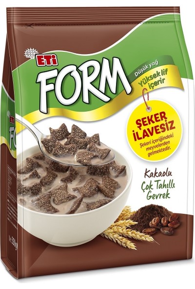 Eti Form Çok Tahıllı Kakaolu Gevrek 350 g