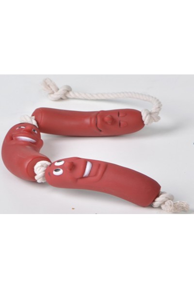 Mixpet Gülen 3 Sosis Ipli Köpek Oyuncağı 60 cm