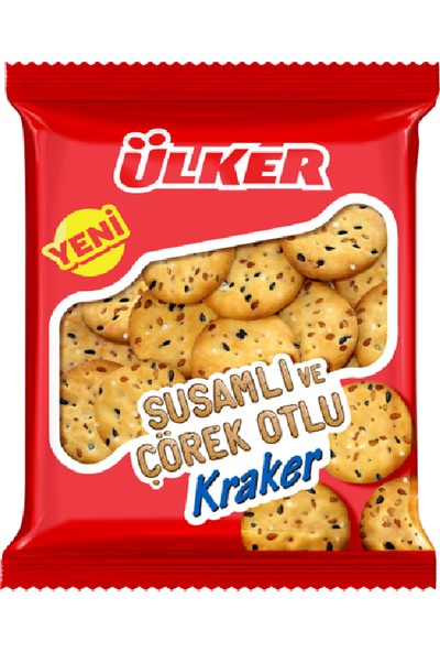 Ülker Susamlı Çörekotlu Kraker 44 Gram x 20'li Ülker Susamlı Çörekotlu Kraker 44 Gram x 20'li