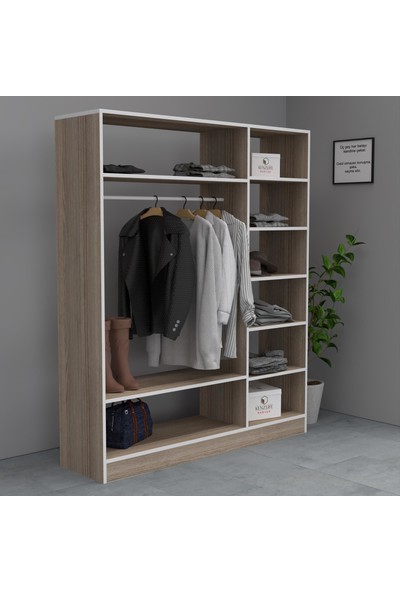 Kenzlife giysi dolabı dursun 180x150x40 crd gardırop