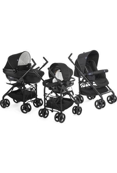 Chicco Trio Sprint Travel Sistem Bebek Arabası / Black Night Chicco Trio Sprint Travel Sistem Bebek Arabası / Black Night