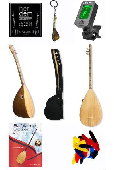 Herdem Müzik Yarı Profesyonel Kısa Sap Dut Bağlama(Kalın Kılıf+Yedek Takım Tel+Tezene+Saz Anahtarlık+Bağlama Metodu+Akort Cihazı) Herdem Müzik Yarı Profesyonel Kısa Sap Dut Bağlama(Kalın Kılıf+Yedek Takım Tel+Tezene+Saz Anahtarlık+Bağlama Metodu+Akort Cihazı)