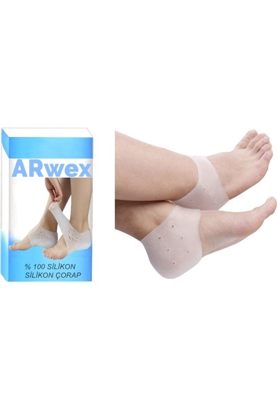 Arwex Silikon Topuk Çorabı Topuk Dikeni Koruyucu Topuk Gömleği Topukluk Tabanlık ( Çift ) Arwex Silikon Topuk Çorabı Topuk Dikeni Koruyucu Topuk Gömleği Topukluk Tabanlık ( Çift )