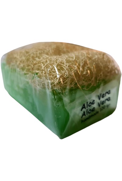 Abu Şifa %100 Doğal El Yapımı Kabak Lifli Aloe Vera Sabunu 120 gr