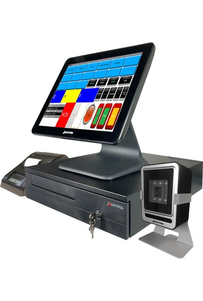 Anypos Mıcroser R22 Barkod Sistemi Tak-Çalıştır Masa Üstü Barkod Okuyucu