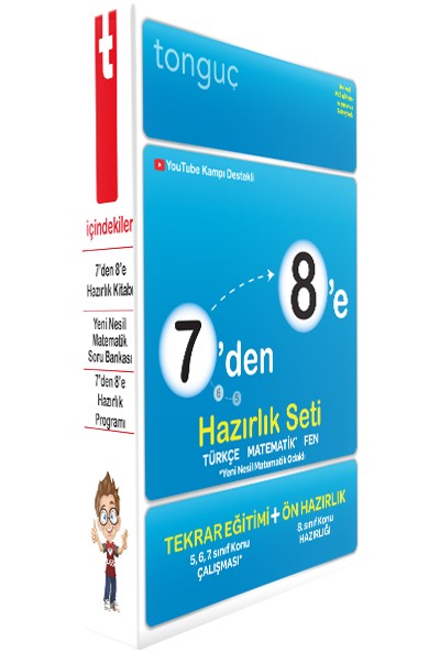 Tonguç Akademi Yayınları 7'den 8'ehazırlık Seti