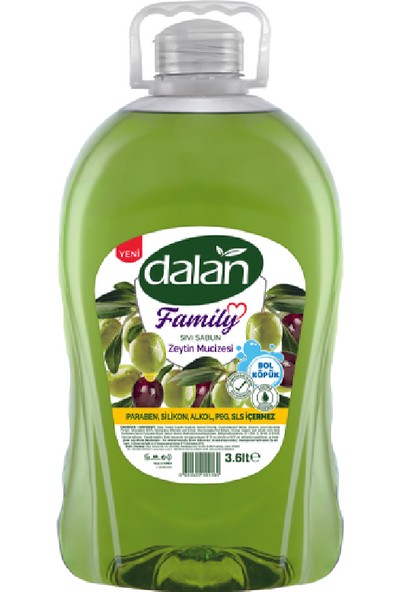Dalan Family Sıvı Sabun Zeytin 3600 ml Dalan Family Sıvı Sabun Zeytin 3600 ml
