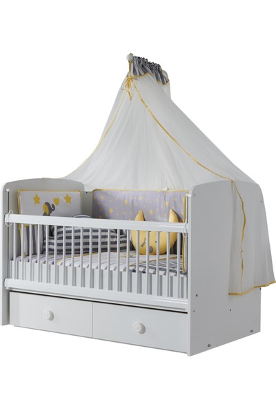 Pretty Baby Dino Asansörlü ve Çekmeceli Beşik 60 x 120 cm