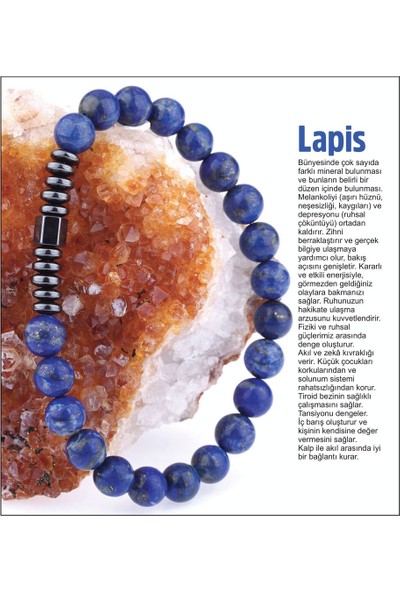 Osmanlı Doğal Taş Doğal Taş Bileklik - Lapis 16-17CM Osmanlı Doğal Taş Doğal Taş Bileklik - Lapis 16-17CM