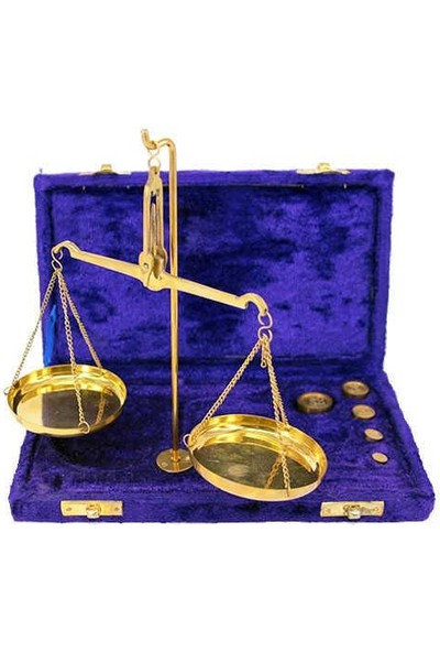 Tam İthalat Terazi 50GR. Kadife Kutulu Dekoratif armağanlik