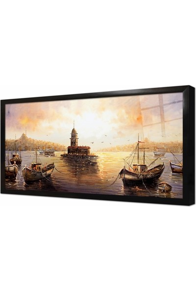 Tablosan Kız Kulesi Istanbul Çerçeveli Cam Tablo