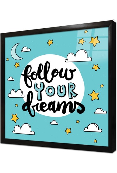 Tablosan Özlü Sözler Çerçeveli Cam Tablo