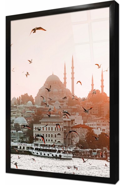 Tablosan Eminönü Istanbul Çerçeveli Cam Tablo
