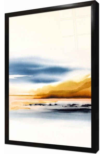 Tablosan Modern Manzara Çerçeveli Cam Tablo