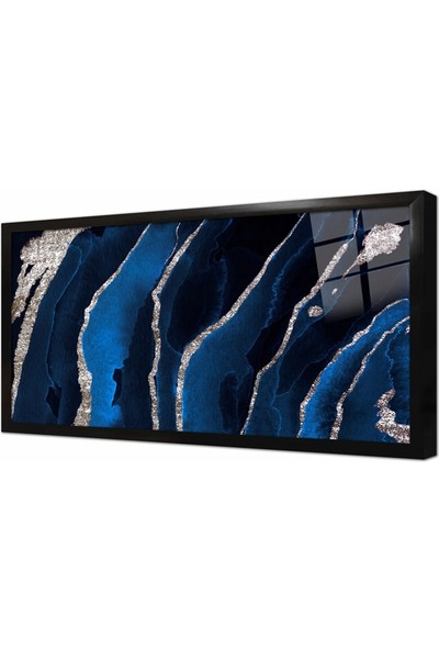 Tablosan Soyut Çerçeveli Cam Tablo