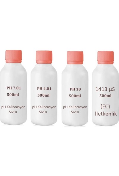 Tekno İstanbul Kalibrasyon Sıvısı Seti (500 ml)- Tampon Çözelti Seti (500 ml)