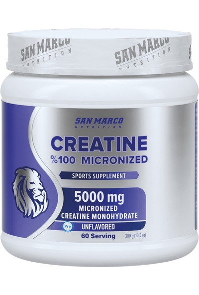 Sanmarco Nutrıtıon Creatıne %100 Mikronize Aromasız 300 gr Sanmarco Nutrıtıon Creatıne %100 Mikronize Aromasız 300 gr