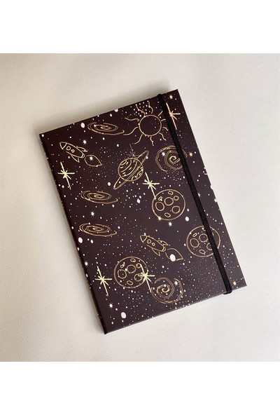 Lolla Box Çizgi Galaxy Lastikli Defter Lolla Box Çizgi Galaxy Lastikli Defter
