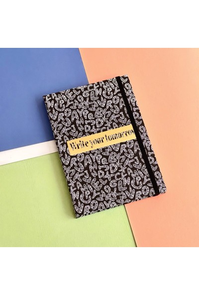 Lolla Box Write Your Tomorrow Tasarımlı Lastikli Defter Lolla Box Write Your Tomorrow Tasarımlı Lastikli Defter