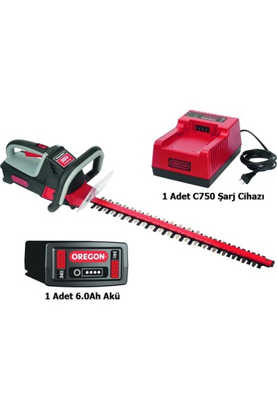 Oregon HT255 Şarjlı Çit Biçme Makinası 6.0AH + C750