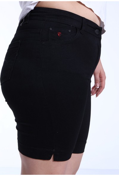 Haimoda Kadın Büyük Beden Kot Şort