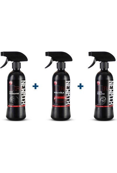 Newmix Jant Temizleyici Hızlı Cila Lastik Parlatıcı 500 Ml 3'Lü Set