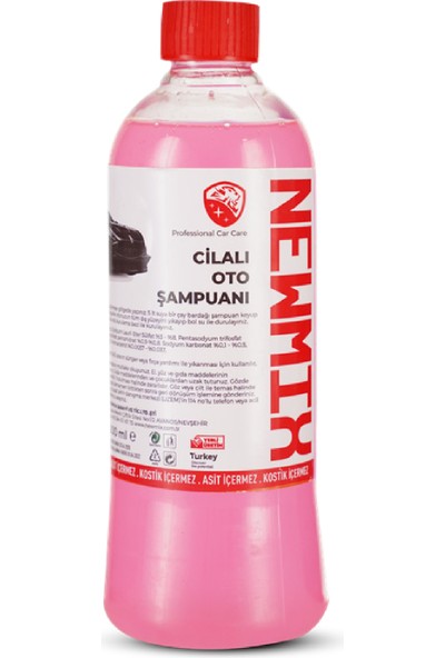 Newmix Cilalı Fırçalı Oto Şampuanı 500ML Newmix Cilalı Fırçalı Oto Şampuanı 500ML