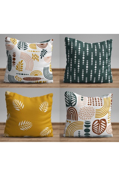 Marka Dekor 4'lü 112 Natural Kırlent Kılıfı