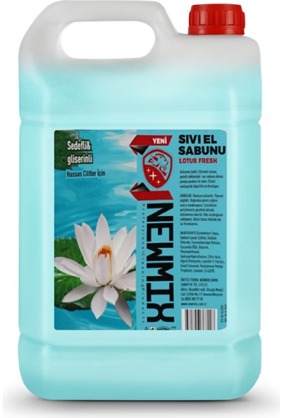 Newmix Lotus Fresh Özlü Sıvı El Sabunu 5 kg