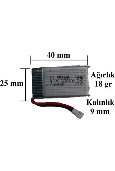 Gens Ace Drone Lityum Polimer Pil 3.7V 650 Mah Gens Ace Drone Lityum Polimer Pil 3.7V 650 Mah