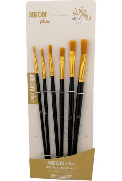 Neon Plus Kd-32 Artist Brushes Fırça Seti 6'lı Neon Plus Kd-32 Artist Brushes Fırça Seti 6'lı