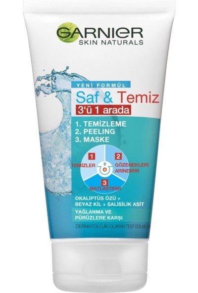 Garnier Saf ve Temiz Okaliptus Peeling Maske 50 ml