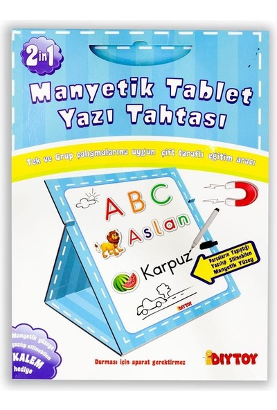 Diy Toy Eğitici Manyetik Yazı Tahtası Mavi Diy Toy Eğitici Manyetik Yazı Tahtası Mavi