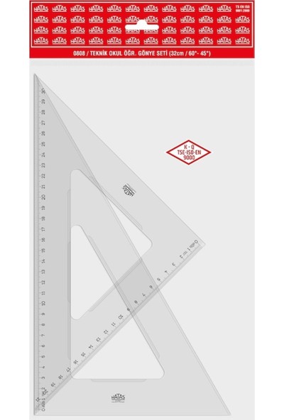 Hatas Gönye Teknik Okul Öğrenci Set 32/60-45 00808