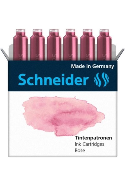 Schneider Dolmakalem Kartusu 6'lı Gül Schneider Dolmakalem Kartusu 6'lı Gül