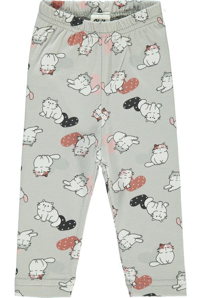 Civil Baby Kız Bebek Uzun Tayt 6-18 Ay Gri