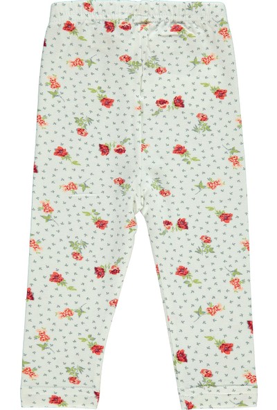 Civil Baby Kız Bebek Uzun Tayt 6-18 Ay Ekru