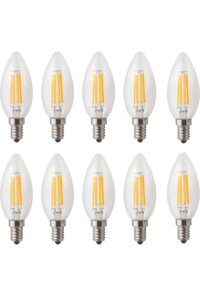 Lambam Rustik 4 Watt Gün Işığı LED Buji Ampul 10'lu Lambam Rustik 4 Watt Gün Işığı LED Buji Ampul 10'lu