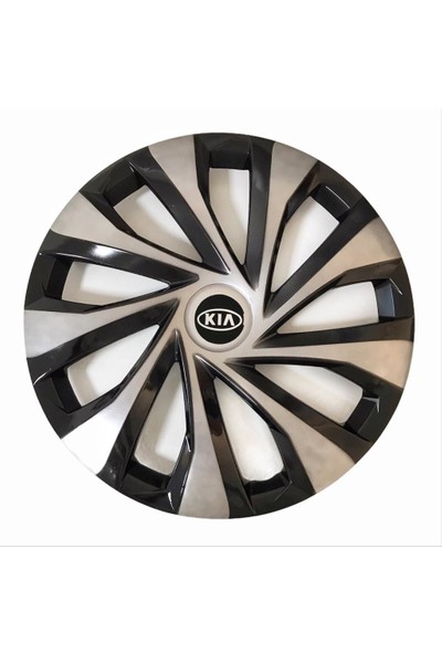 Hmnl  Kia Picanto 14'' Inç Gri - Siyah 4'lü Set Jant Kapağı Çelik Jant Görünümlü