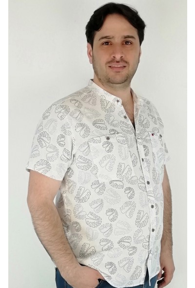 Tousus Kısa Kol Beyaz Erkek Gömlek KK-18047-TSS