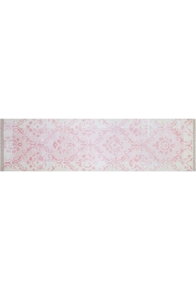 Flat Kcm Kc-06 Pink/white 82X299CM 2.45M2 El Dokuma Yolluk Flat Kcm Kc-06 Pink/white 82X299CM 2.45M2 El Dokuma Yolluk