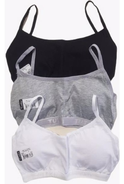 Tutku Genç Kız 3 Lü Paket Ip Askılı Kaplı Alıştırma Sutyeni