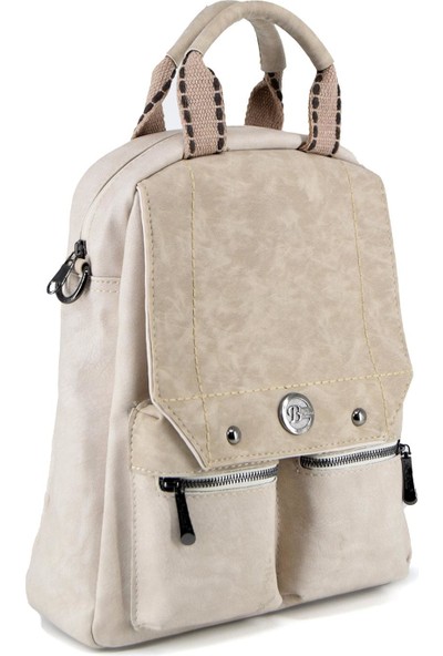 Deriend 1286 Sırt ve Omuz Askılı Kadın Çanta Bej Deriend 1286 Sırt ve Omuz Askılı Kadın Çanta Bej