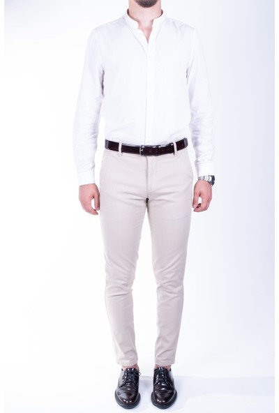 Zenet Jeans Erkek Açık Bej Chino Pantolon