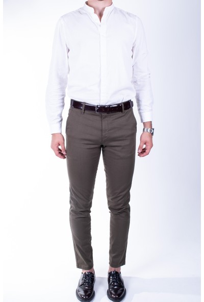 Zenet Jeans Erkek Haki Chino Pantolon